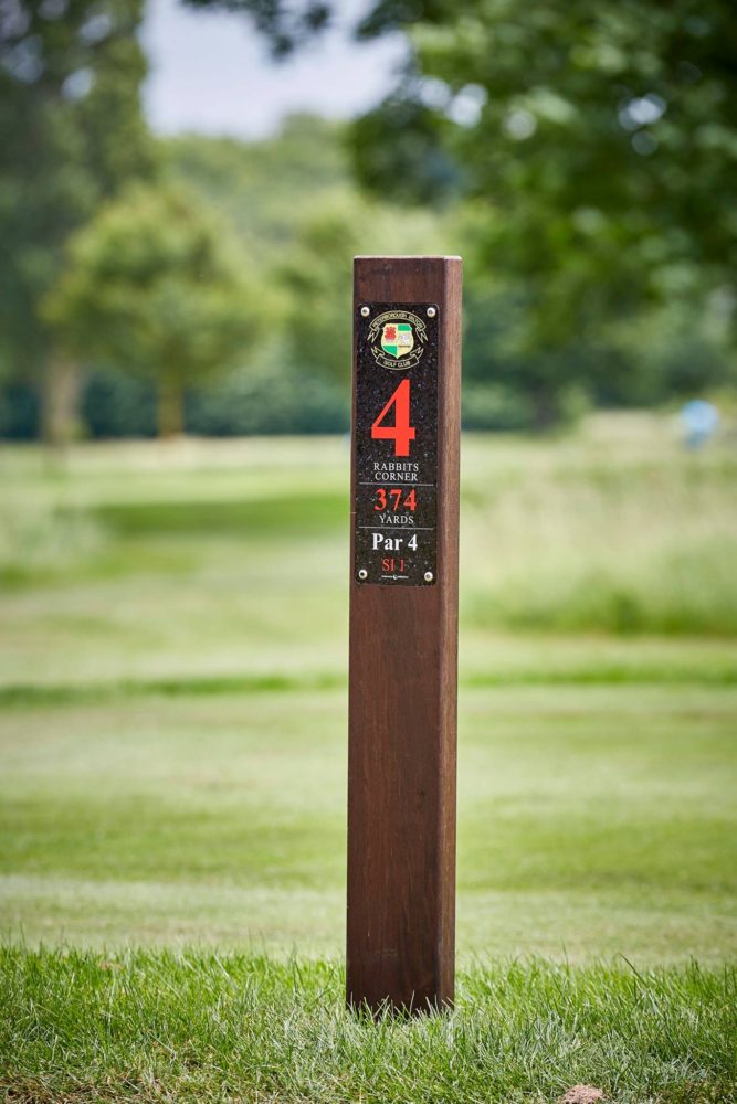 Bamboo Golf signage from ESP Golf - Moso Bamboo Surfaces