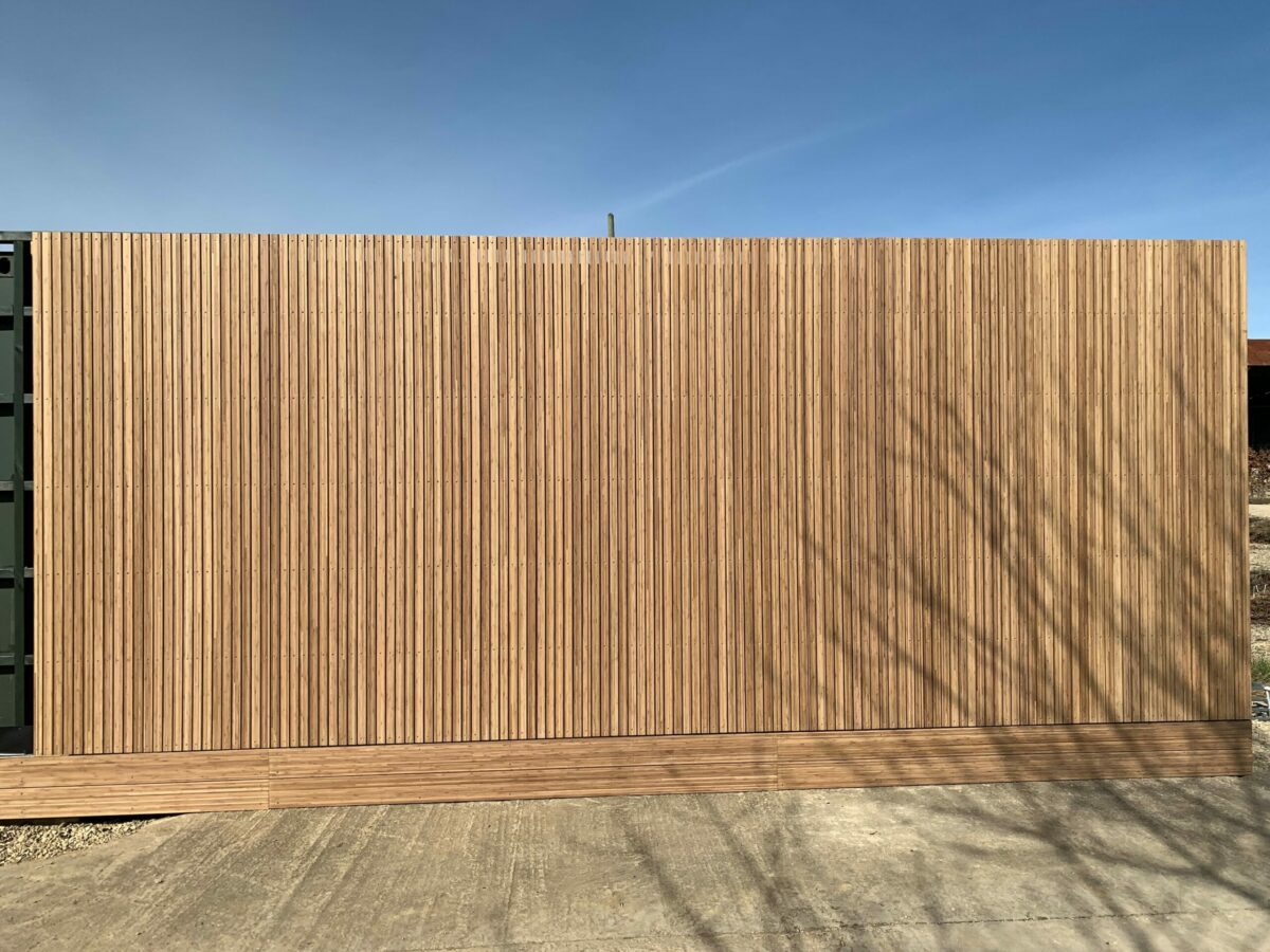 Custom Container Cladding - Moso Bamboo Surfaces